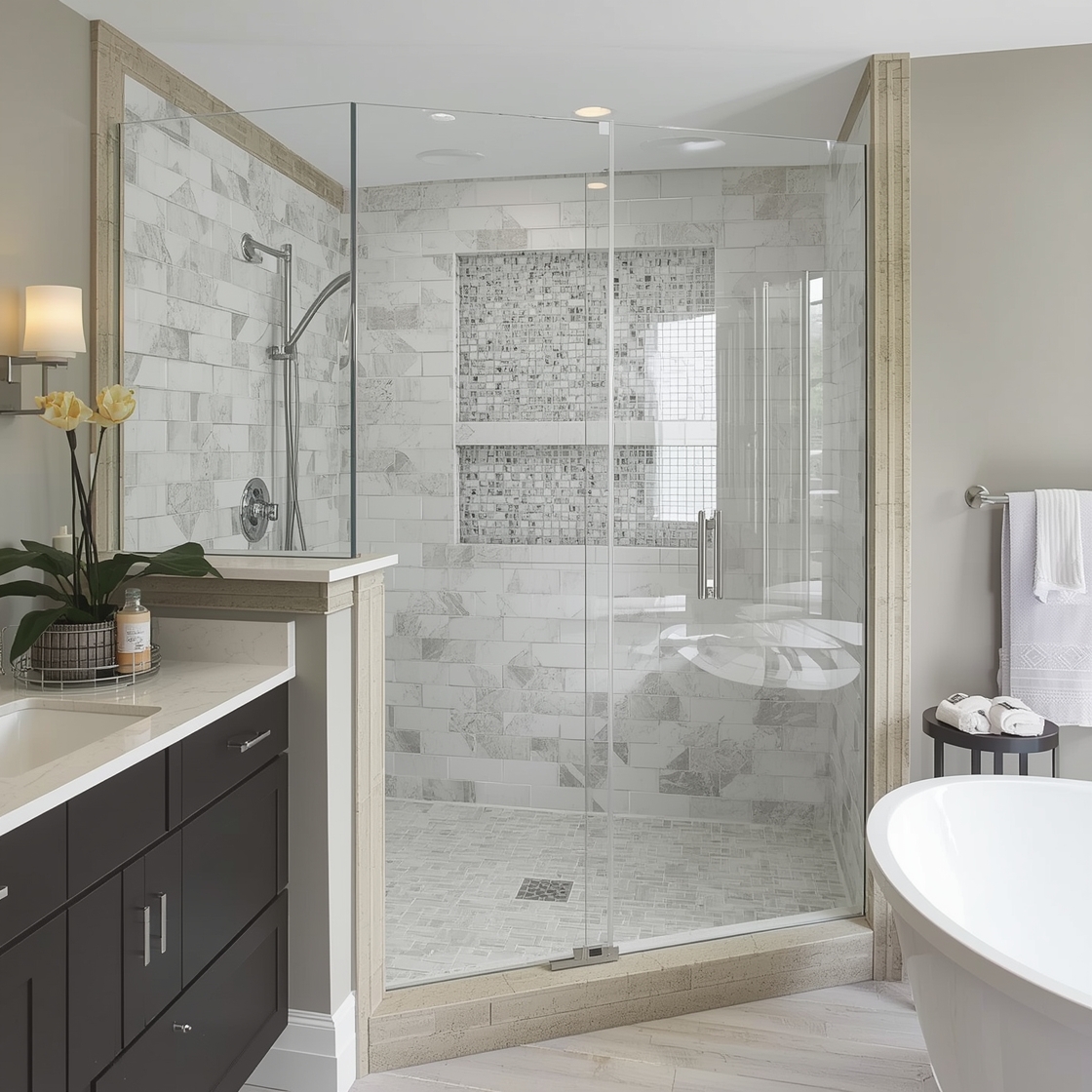 Shower With Glass Door Ideas: What to Choose for Small and Large ...